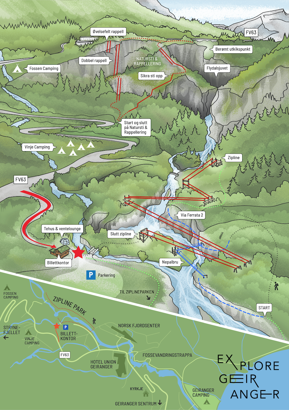 Geiranger auf eigene Faust - Landausflüge